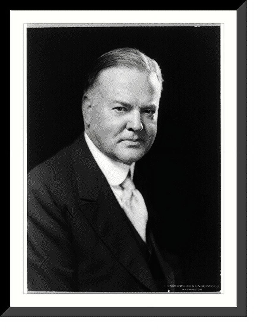 Historic Framed Print, [Herbert Hoover, head-and-shoulders portrait ...