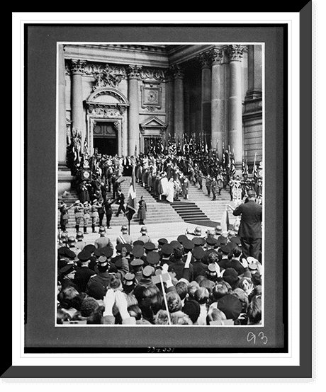 Historic Framed Print, [Hermann Göring and his bride departing from the ...
