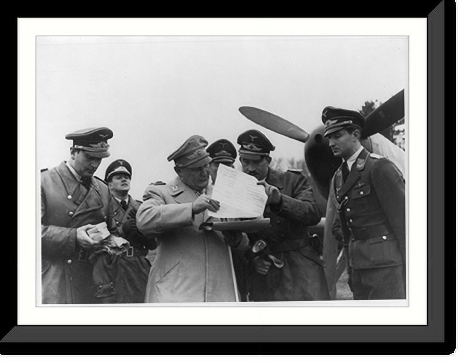 Historic Framed Print, [Hermann Göring, half-length, standing with ...