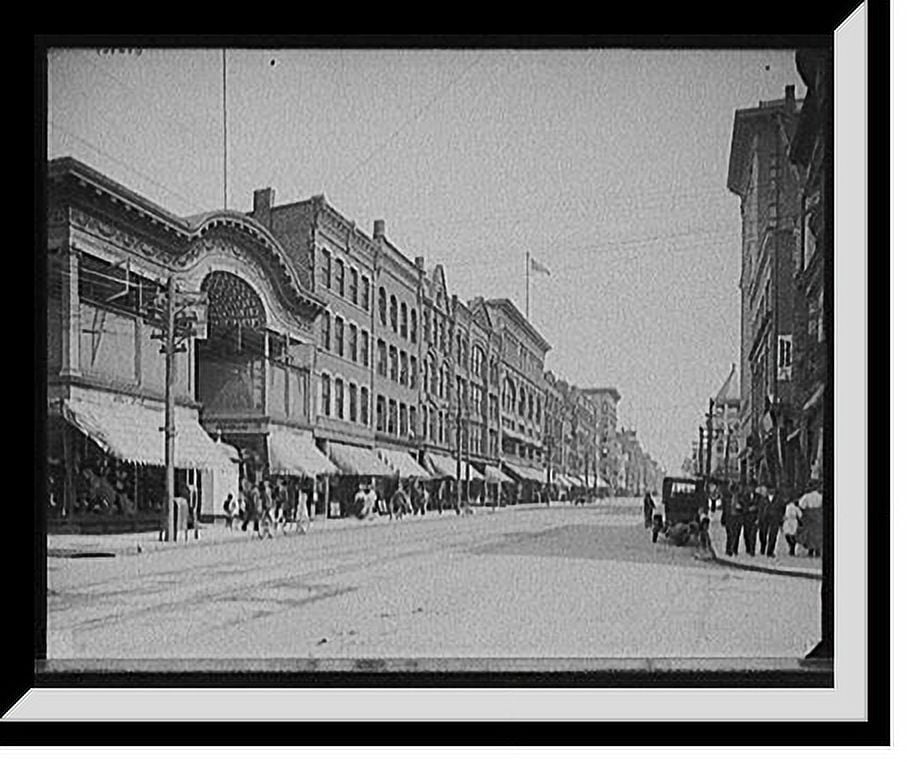Historic Framed Print, [High Street, Holyoke, Mass.], 17-7/8" x 21-7/8 ...