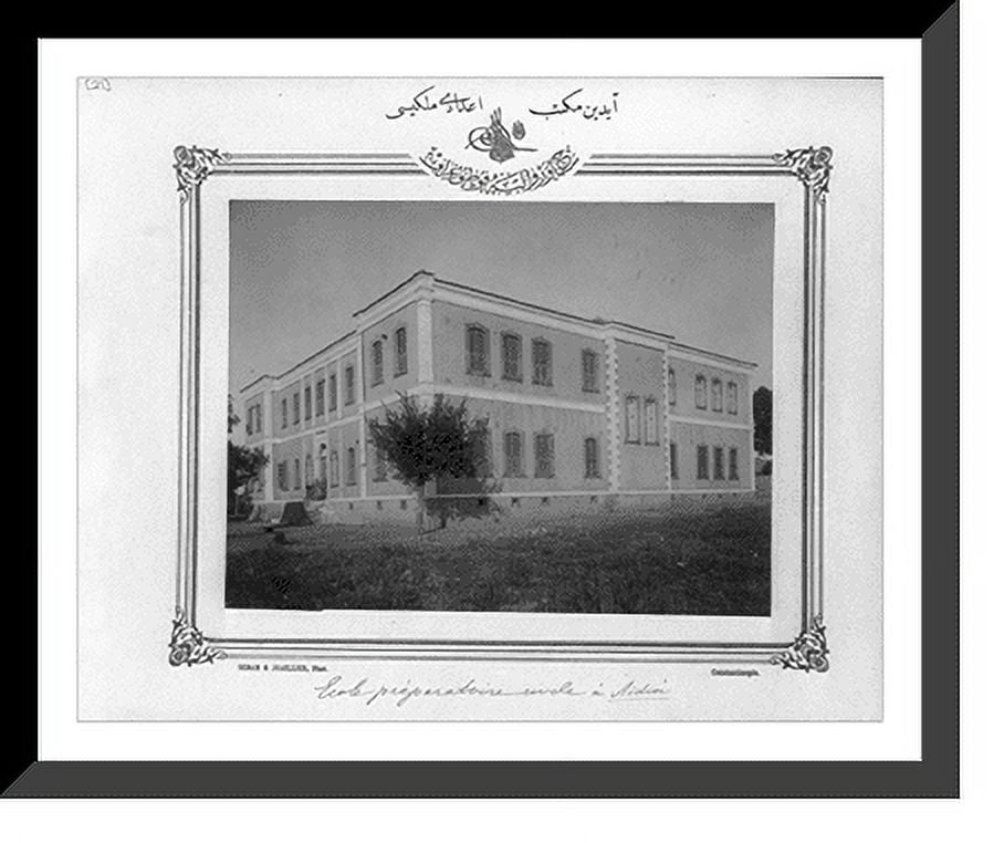 Historic Framed Print, [High school, Aydin].Sebah & Joaillier, Phot ...