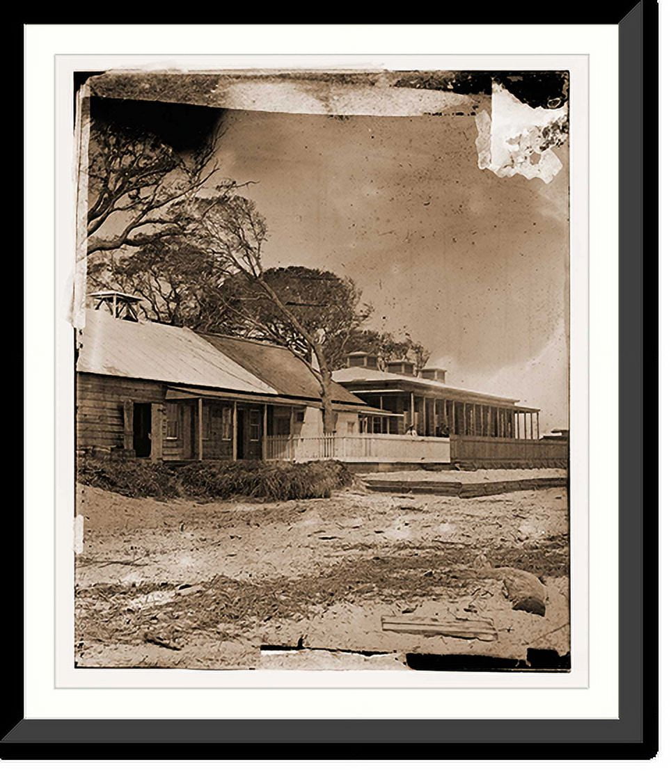 Historic Framed Print, Hilton Head South Carolina. Headquarters of General David Hunter, 17-7/8 ...