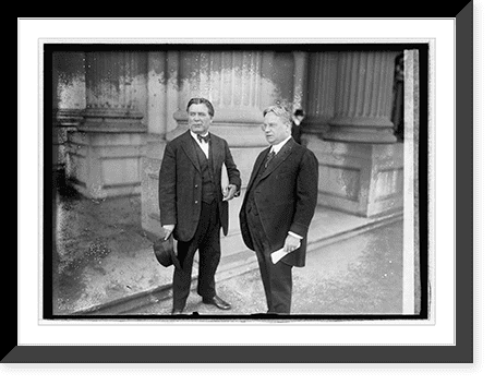 Historic Framed Print, Hiram Johnson & Wm. E. Borah, 17-7/8" x 21-7/8 ...