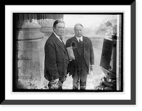Historic Framed Print, Hiram Johnson & Wm. E. Borah - 2, 17-7/8" x 21-7 ...