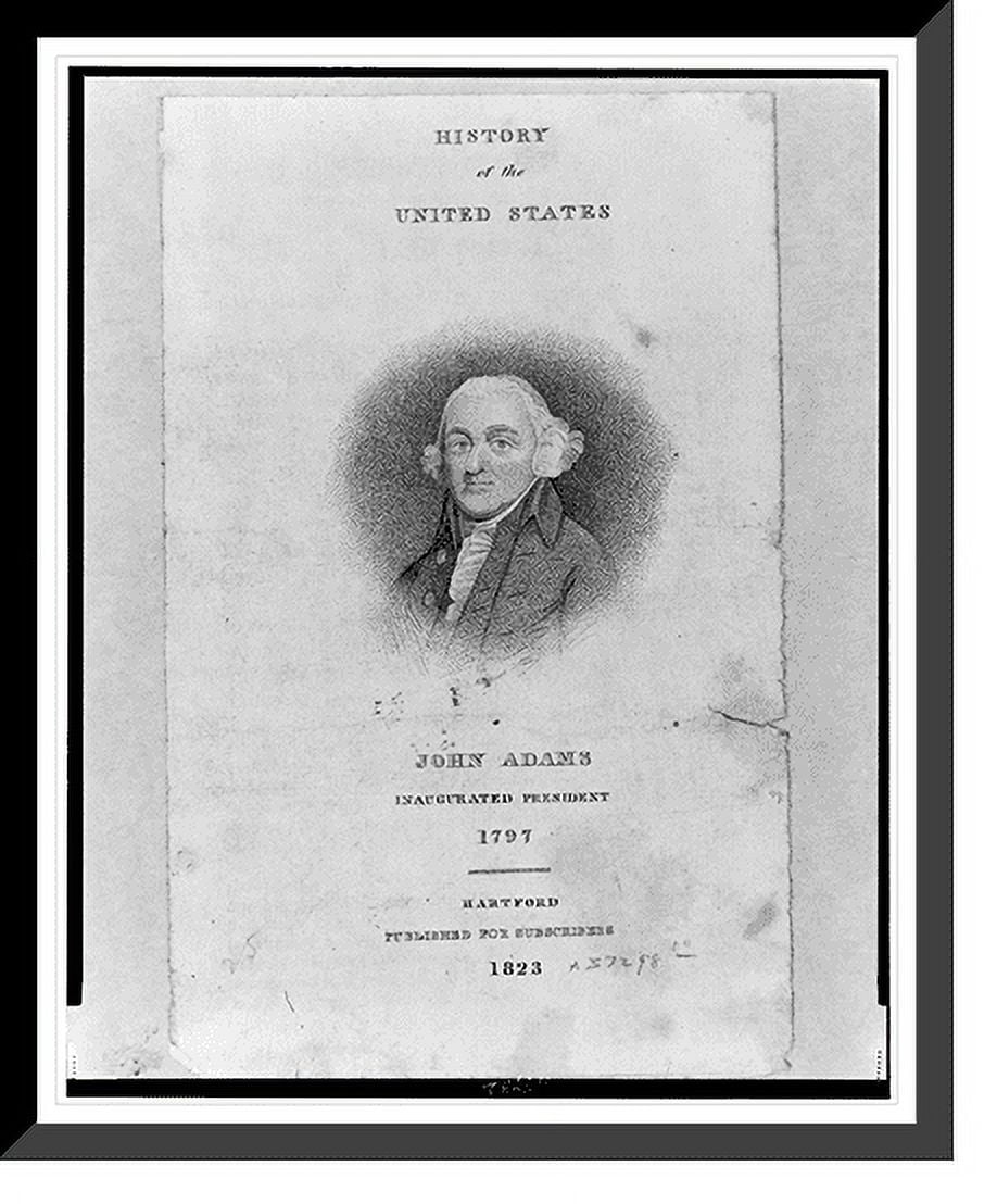 Historic Framed Print, History of the United States. John Adams ...