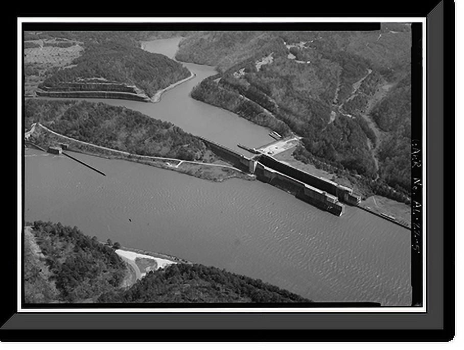 Historic Framed Print, Holt Lock & Dam, Warrior River, Holt, Tuscaloosa ...