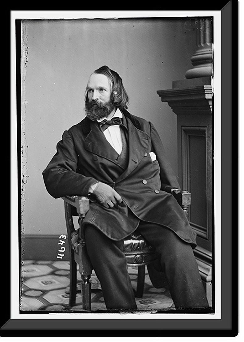 Historic Framed Print, Hon. James Warren Nye of Nevada, 17-7/8" x 21-7/ ...