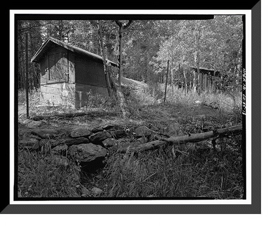 Historic Framed Print, Hondius Water Line, 1.6 miles Northwest of Park headquarters building ...