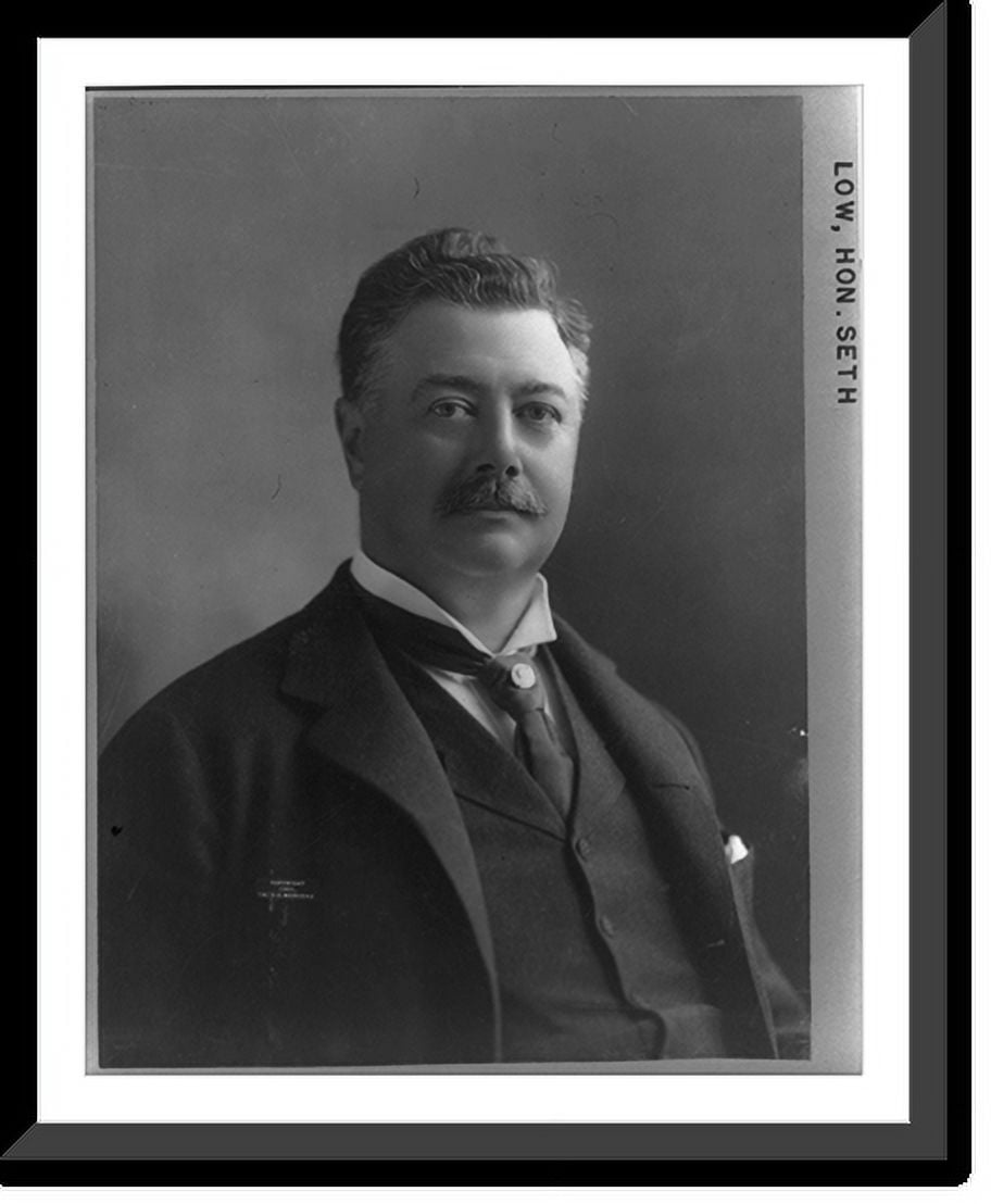 Historic Framed Print, [Honorable Seth Low, head-and-shoulders portrait ...