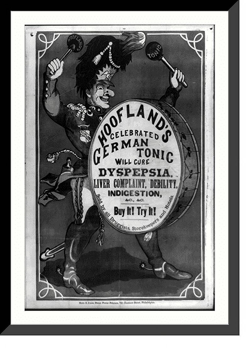 Historic Framed Print, Hoofland's celebrated German tonic water will ...
