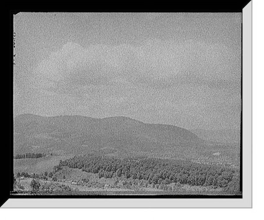 Historic Framed Print, [Hoosac Valley & Mount Greylock from North Adams ...