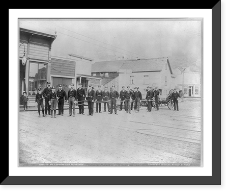 Historic Framed Print, Hose co. no. 1, Juneau [Alaska] Fire Dept., 17-7 ...