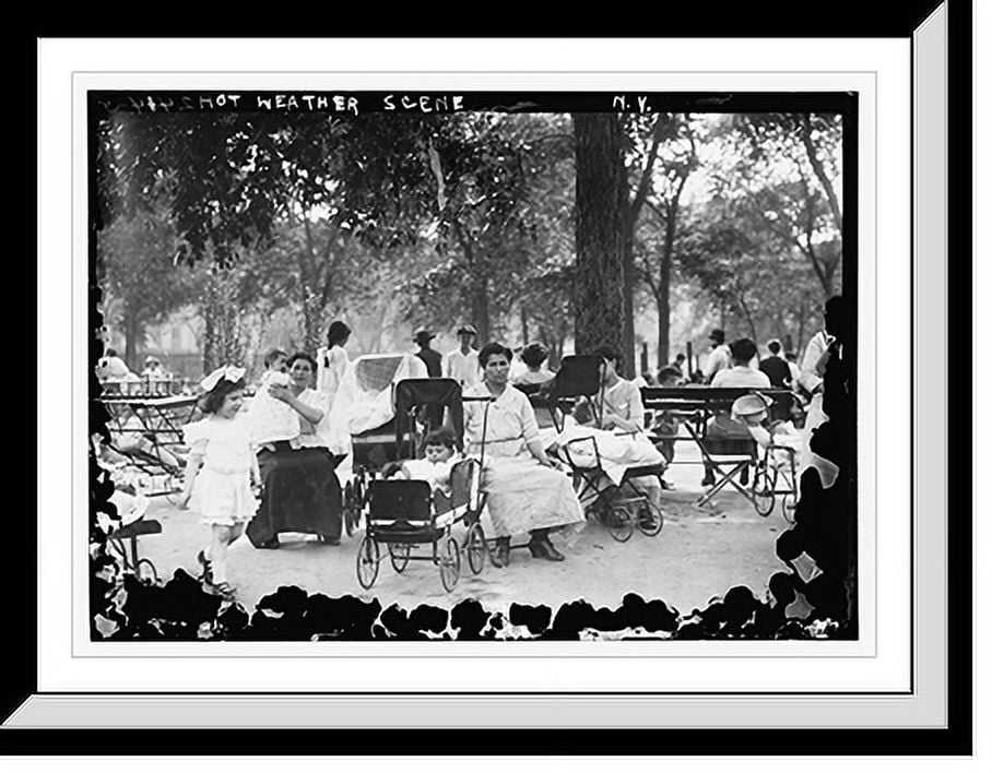 Historic Framed Print, Hot weather scene, 17-7/8" x 21-7/8" - Walmart.com
