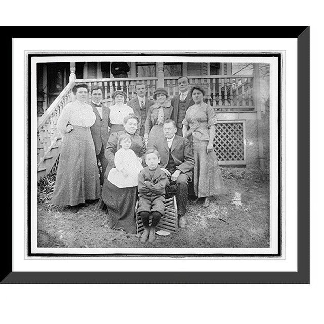 Historic Framed Print, Houck family group, 17-7/8" x 21-7/8" - Walmart.com