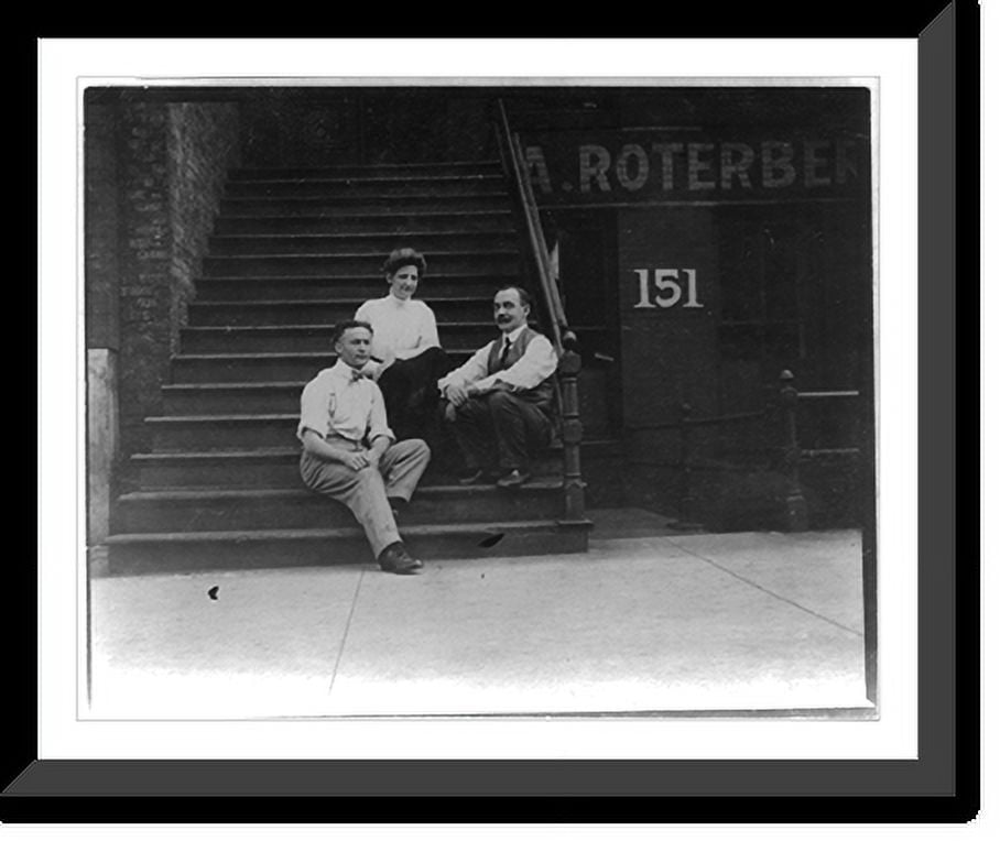 Historic Framed Print, [Houdini with the Roterbergs, full-length ...