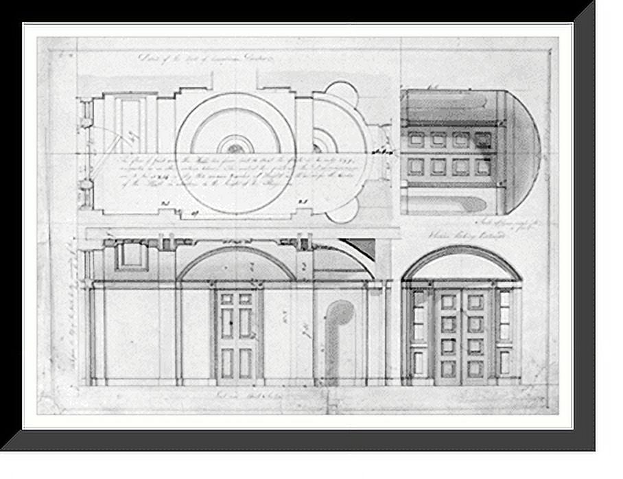 Historic Framed Print, [House (Decatur House") for Commodore Stephen ...