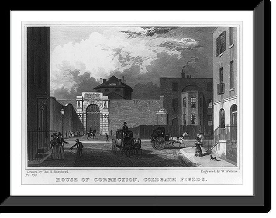 Historic Framed Print, House of Correction, Coldbath Fields, 17-7/8" x ...