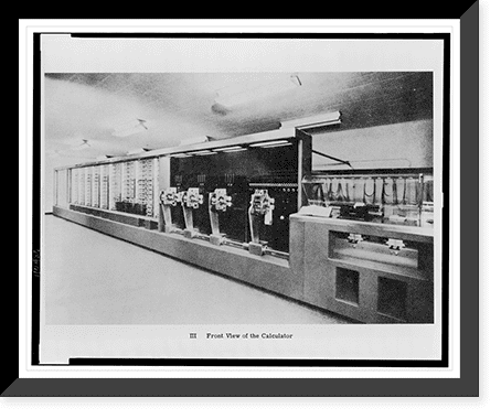 Historic Framed Print, [Howard Aiken's Mark I mechanical calculator at ...