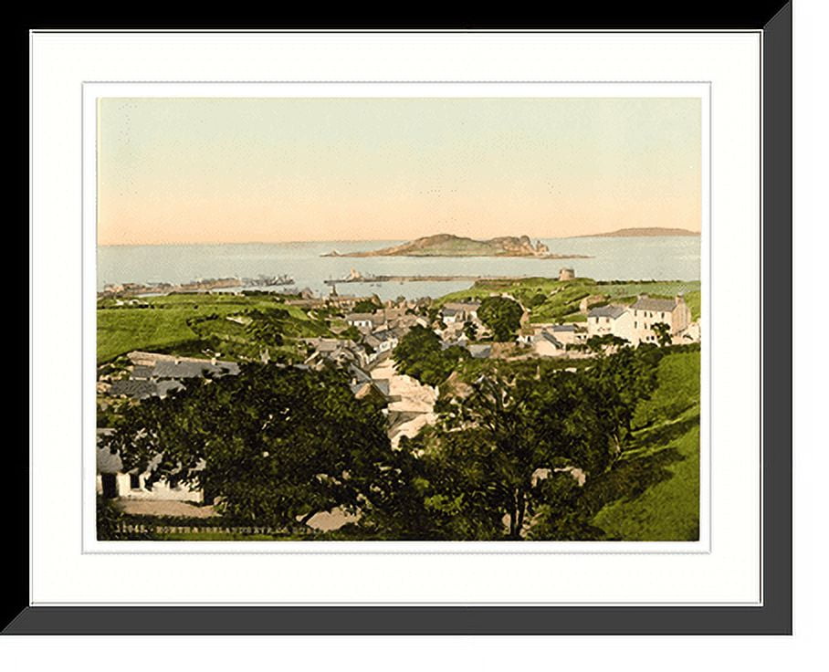 Historic Framed Print, Howth and Irelands Eye. Co. Dublin Ireland, 17-7 ...