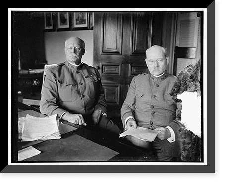 Historic Framed Print, [Hugh L. Scott & Tasker H. Bliss at desk] - 2 ...
