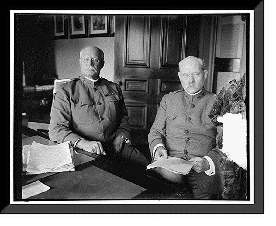 Historic Framed Print, [Hugh L. Scott & Tasker H. Bliss at desk] - 2 ...
