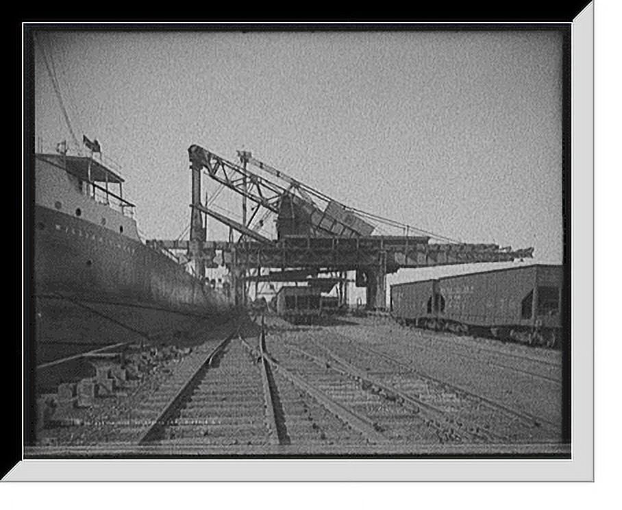 Historic Framed Print, Hulett machine unloading ore, Buffalo, N.Y., 17 ...