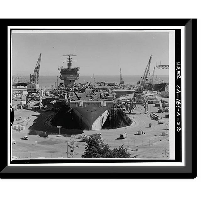 Historic Framed Print, Hunters Point Naval Shipyard, Drydock No. 4, San ...