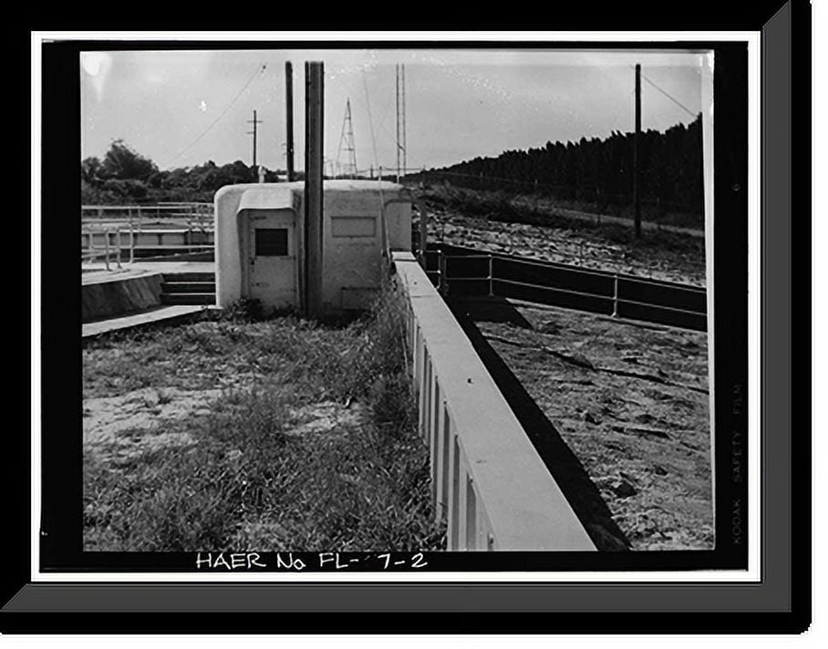 Historic Framed Print, Hurricane Gate Structure 5, Herbert Hoover Dike ...