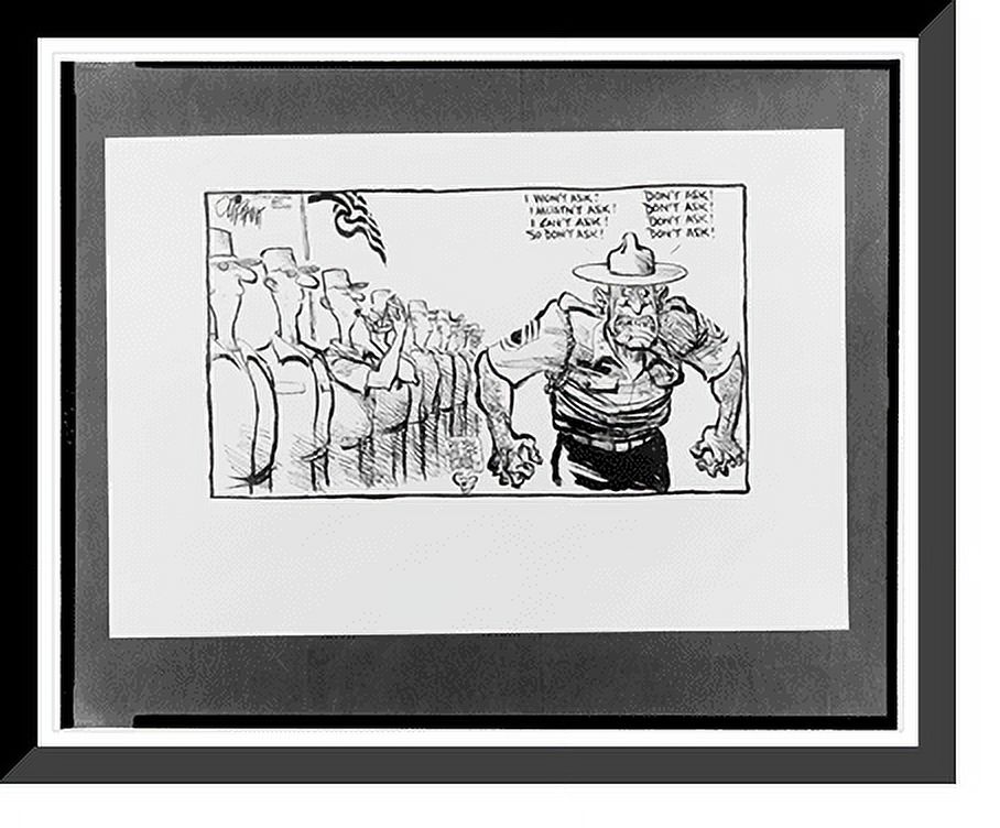 Historic Framed Print, I won't ask! Don't ask! I mustn't ask! Don't ask ...