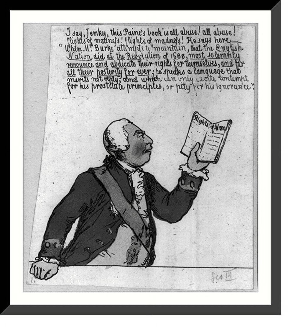 Historic Framed Print, I say, Jenky, this Paine's book is all abuse ...