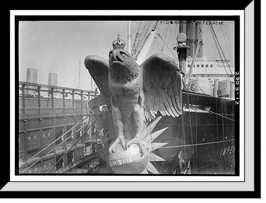 Historic Framed Print, IMPERATOR - figurehead, 17-7/8" x 21-7/8 ...