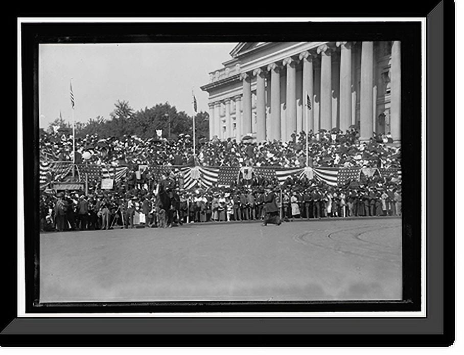 Historic Framed Print, INAUGURAL PARADES. CROWD AT 15TH AND ...