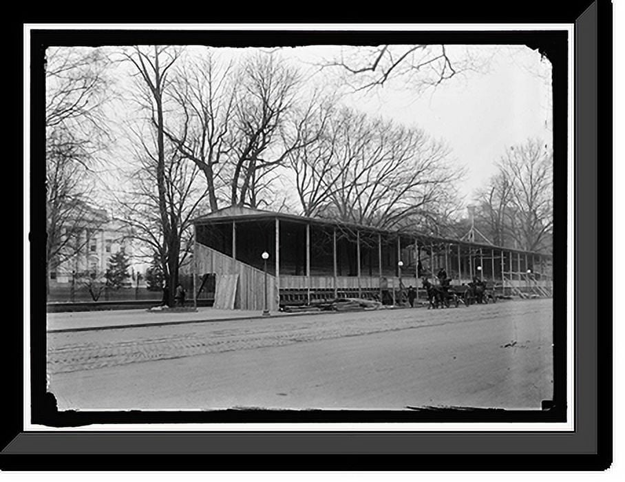 Historic Framed Print, INAUGURAL STANDS. COURT OF HONOR BEFORE WHITE ...