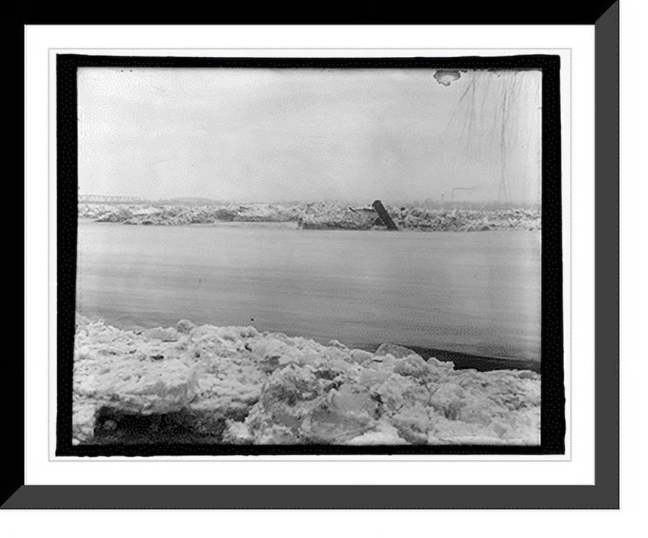 Historic Framed Print, Ice jam, Potomac River, Feb. 1918, 17-7/8" x 21 ...
