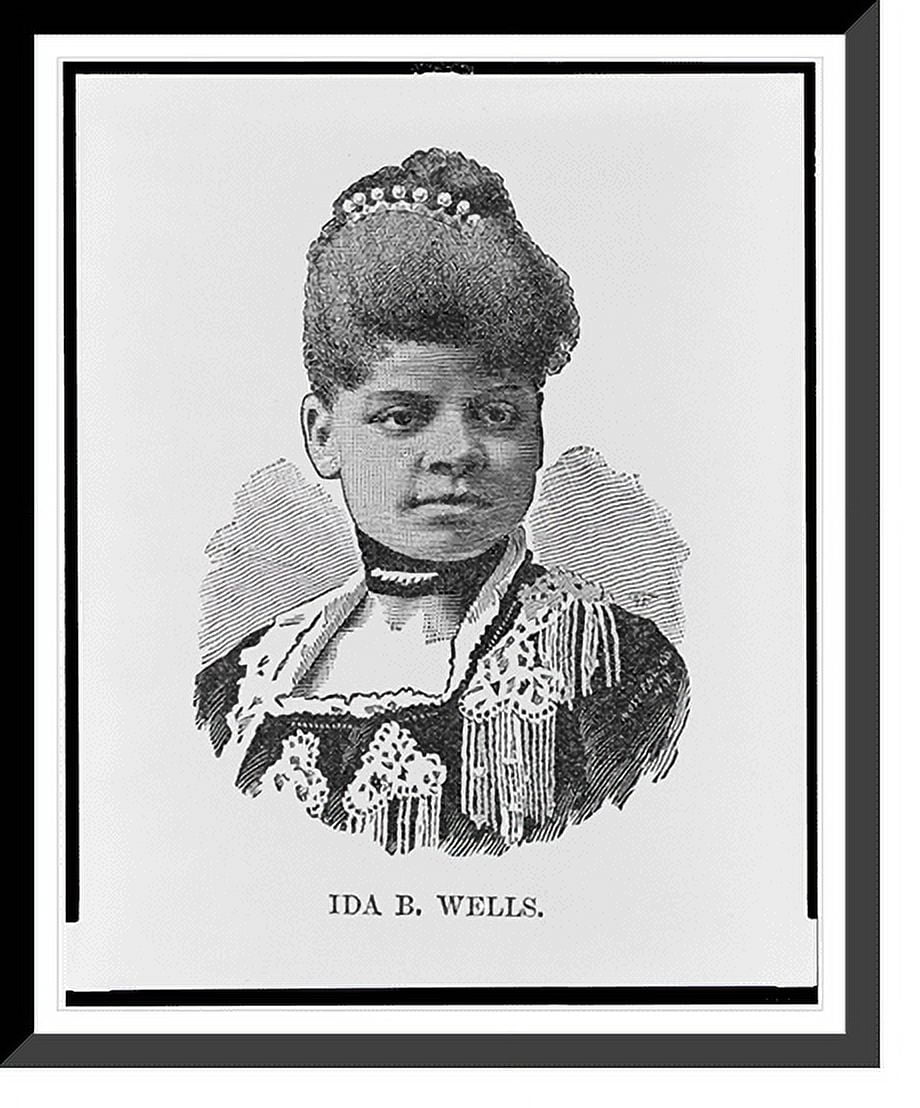 Historic Framed Print, [Ida B. Wells, head-and-shoulders portrait ...