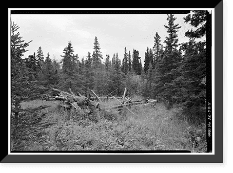 Historic Framed Print, Iditarod Trail Shelter Cabins, Rhon River ...