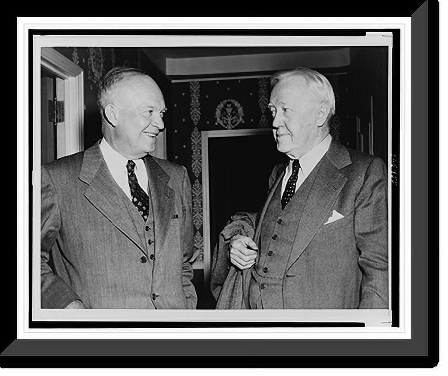 Historic Framed Print, Ike with John W. Davis at the Herald Trib Forum ...