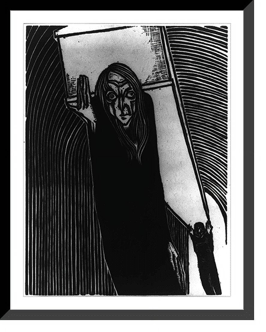 Historic Framed Print, Illus. opp. p. 22 - 2 grotesque pall-bearers, 17 ...