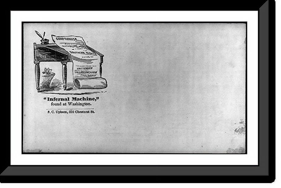 Historic Framed Print, [Illustrated Civil War Union Envelopes ...