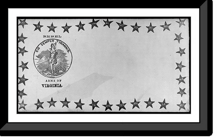 Historic Framed Print, [Illustrated Civil War Union Envelopes"]: Rebel ...