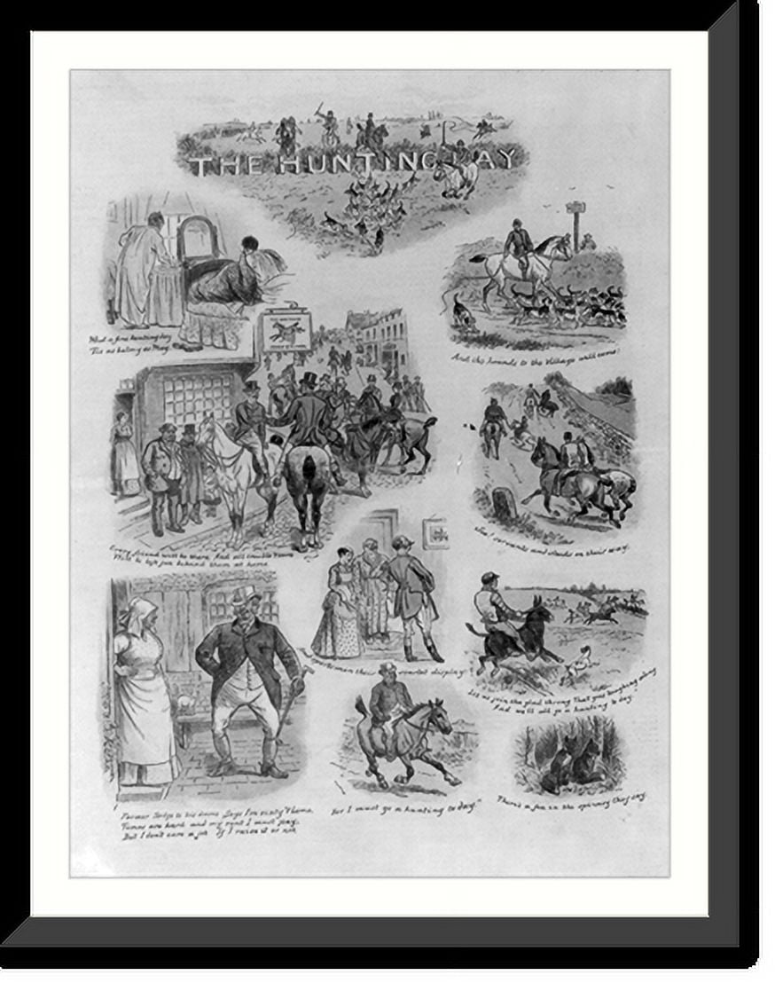 Historic Framed Print, [Illustrated humorous poem about the importance ...