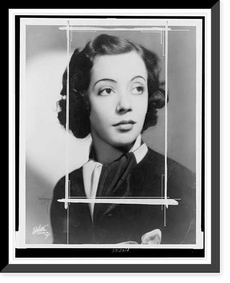 Historic Framed Print, [Imogene Coca, head-and-shoulders portrait ...