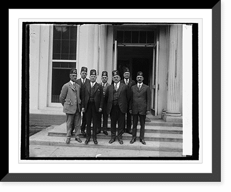 Historic Framed Print, Imperial Potentate & local Shriners at W.H. 10 ...