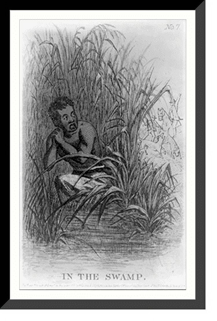 Historic Framed Print, In the swamp, 17-7/8" x 21-7/8" - Walmart.com