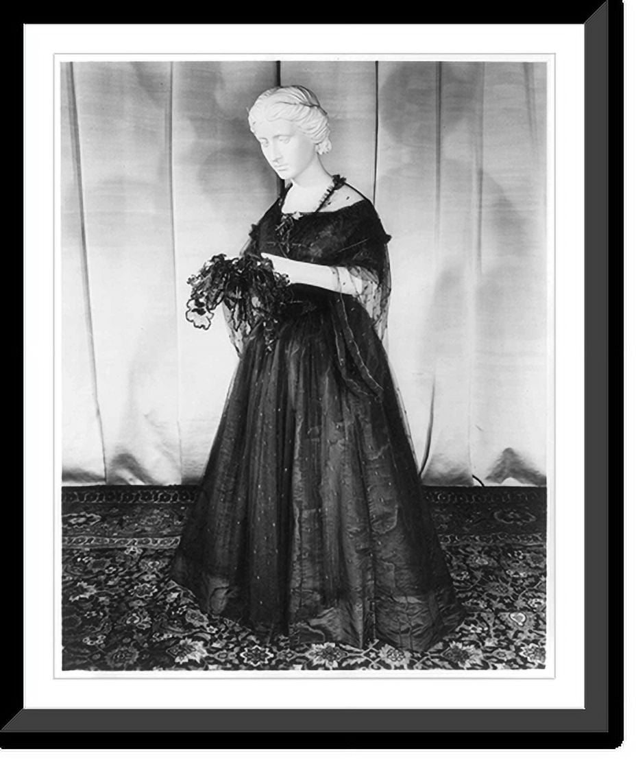 Historic Framed Print, Inaugural dress worn by Jane Appleton Pierce ...