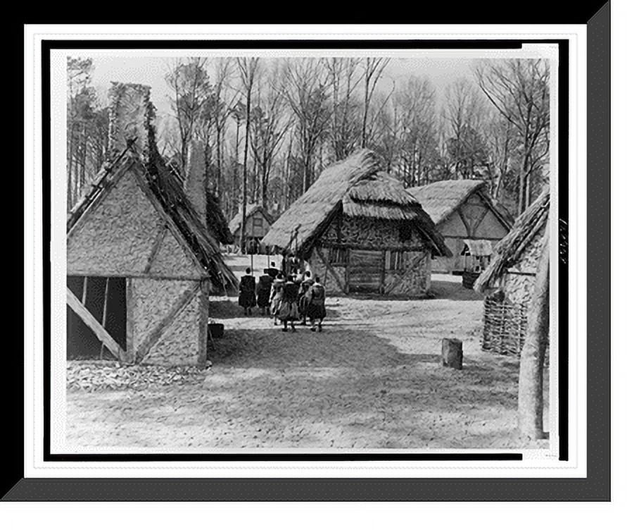 Historic Framed Print, Inside the reconstructed James Forte at the ...