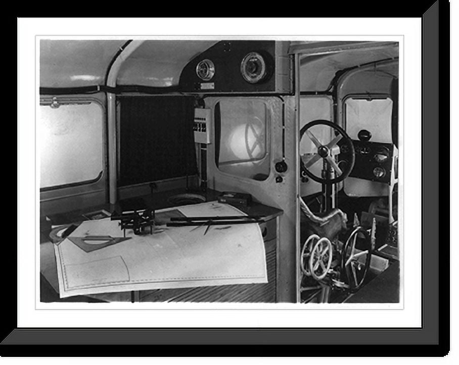 Historic Framed Print, [Interior of Do X seaplane (flying boat) built ...
