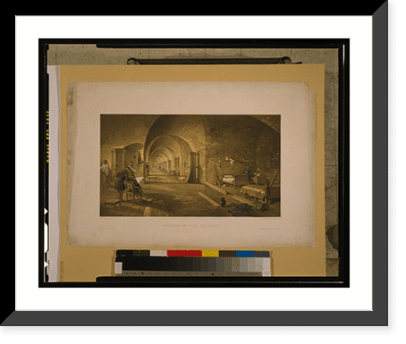 Historic Framed Print, Interior of Fort Nicholas.W. Simpson del. ; E ...