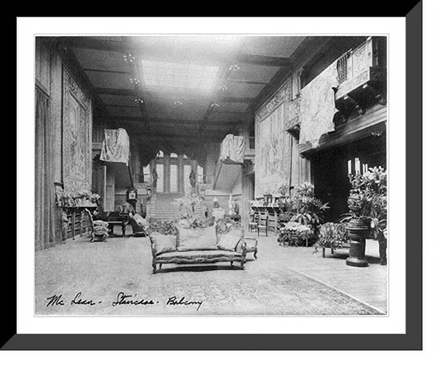 Historic Framed Print, [Interior of John R. McLean House, 1500 I St., N ...