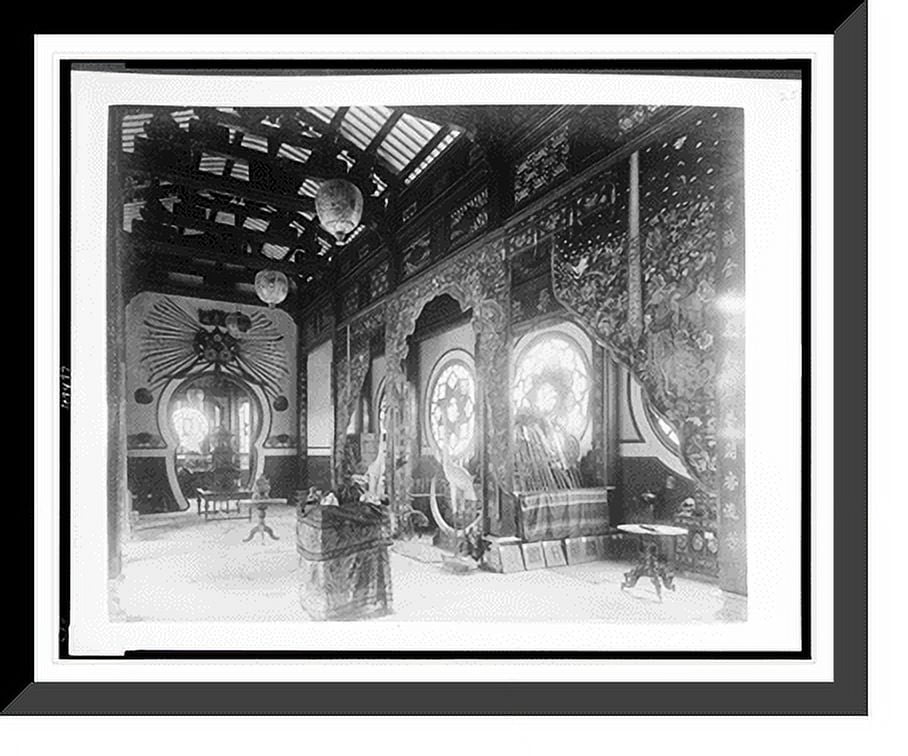 Historic Framed Print, [Interior of Pavilion of Cochinchine showing ...